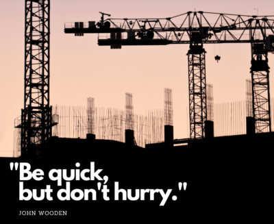 Construction industry: be quick, but don’t hurry. - Eden Facades